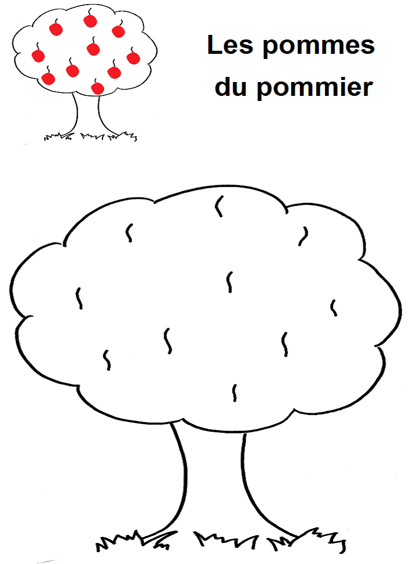 Les pommes du pommier en pâte à modeler - Dessine-moi une histoire