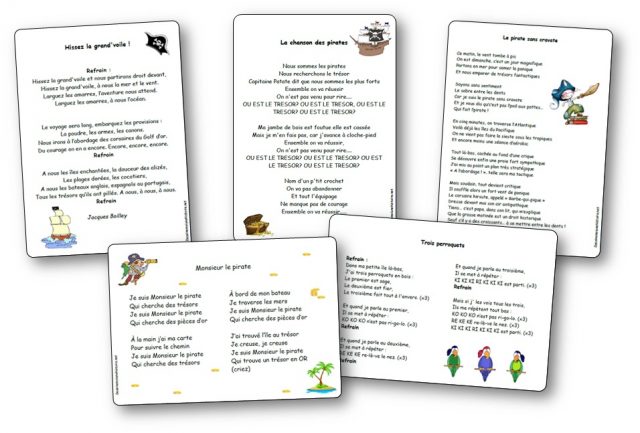 Activités et jeux sur les pirates, thème pirates maternelle