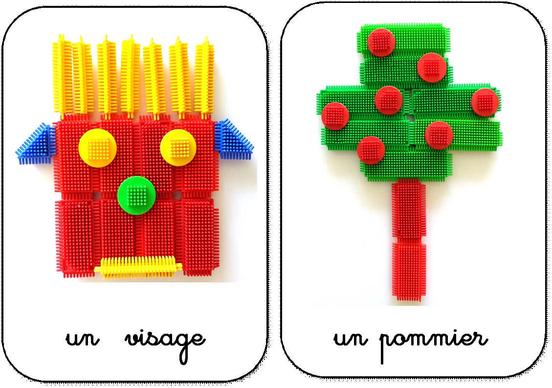 Fiches pour le jeu de construction Clipo - Modèles Clipo à imprimer