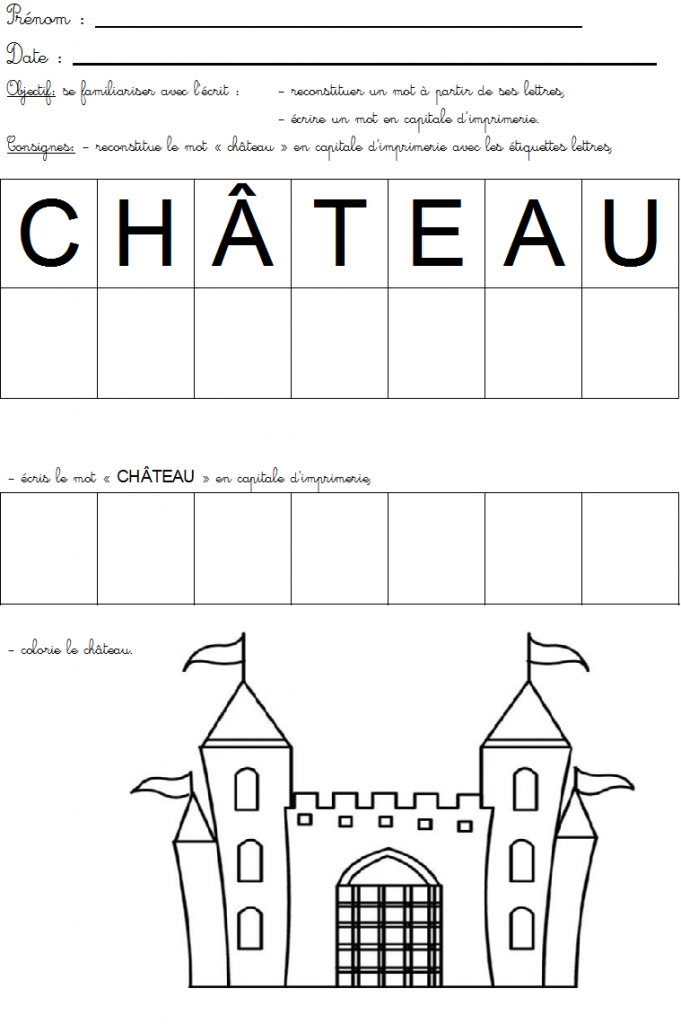 Activités et productions en arts visuels autour du thème des châteaux forts