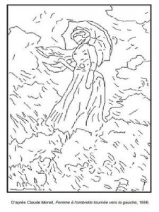 71 coloriages d'œuvres d'artistes peintres à imprimer.