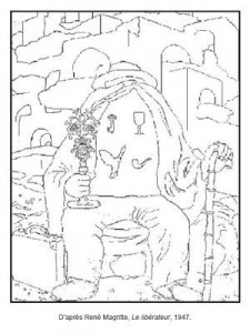 71 coloriages d'œuvres d'artistes peintres à imprimer.