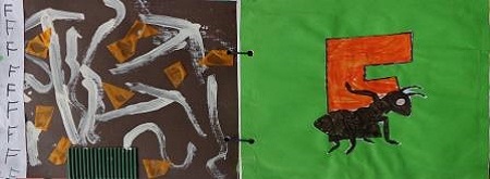 Abécédaire sur les animaux réalisé avec des techniques variées