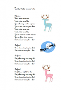 Chanson "Trotte, trotte renne rose" - Paroles illustrées Trotte, trotte ...