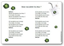 Comptine Mon visage - Comptine sur les 5 sens "Mon visage" illustrée