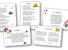 Comptine Escargot rigolo - Paroles illustrées "Escargot rigolo" à imprimer