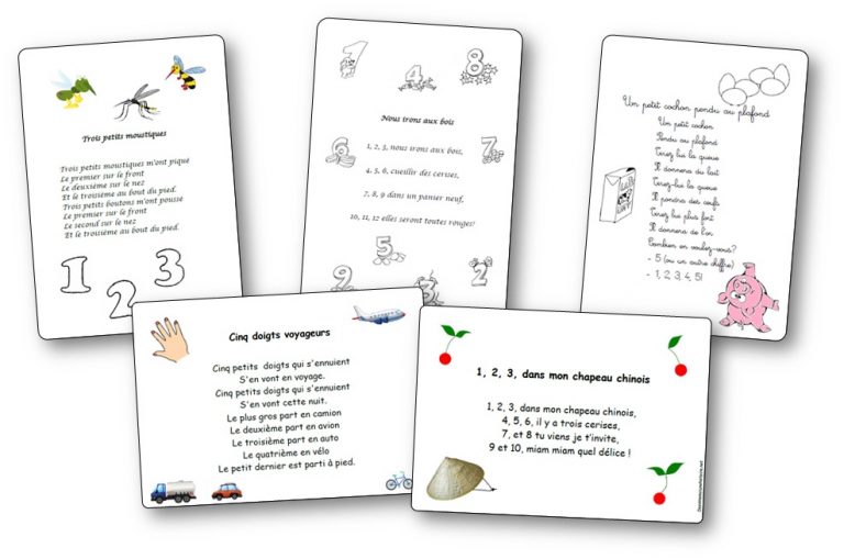Chansons, comptines et poésies pour apprendre à compter