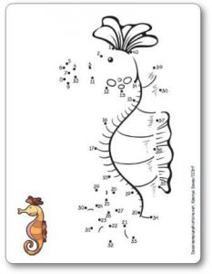 Jeux de points à relier : mer, poissons et crustacés - Points à relier ...