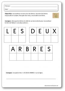 Les deux arbres d'Elisabeth Brami - Exploitation pédagogique MS/GS