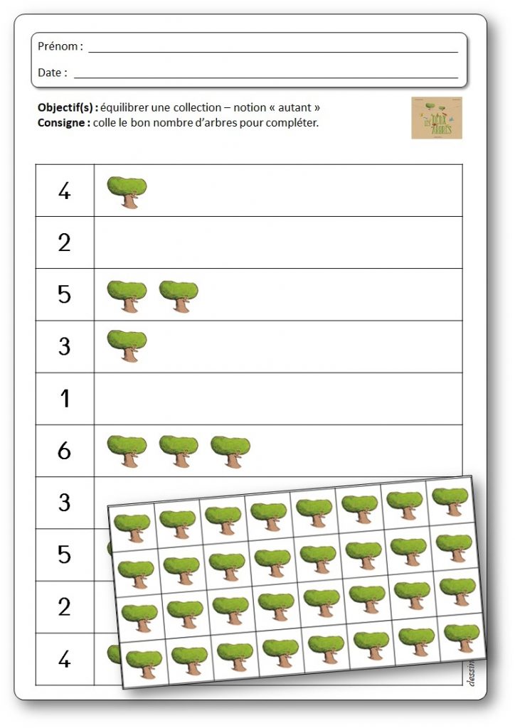 Les deux arbres d'Elisabeth Brami - Exploitation pédagogique MS/GS