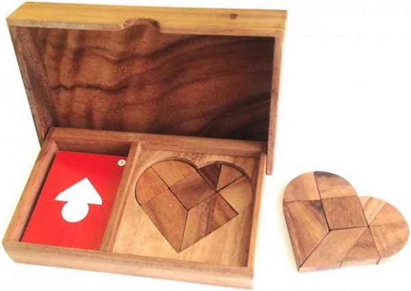 Le tangram cœur : 24 modèles à imprimer - Heart tangram printable