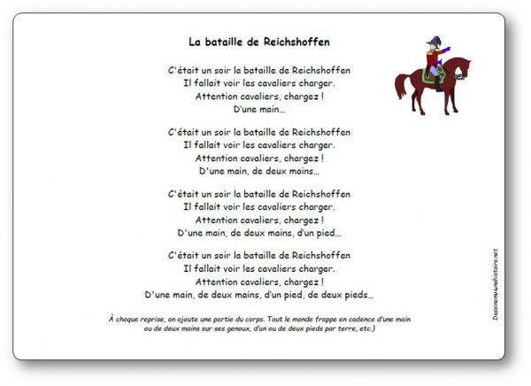 Chanson La bataille de Reichshoffen - Paroles illustrées "La bataille ...