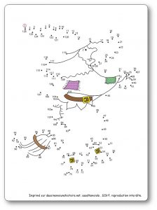 Jeux de points à relier pour Halloween - Points à relier Halloween à ...