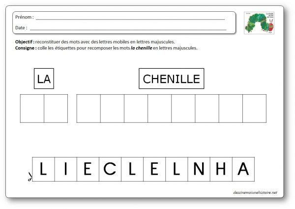 La chenille qui fait des trous - Exploitation pédagogique PS/MS/GS