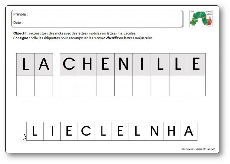 La chenille qui fait des trous - Exploitation pédagogique PS/MS/GS