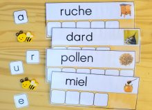 Atelier des mots du printemps, apprendre à écrire les mots du printemps