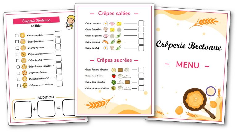 Organiser un espace de jeu restaurant en maternelle : la crêperie bretonne