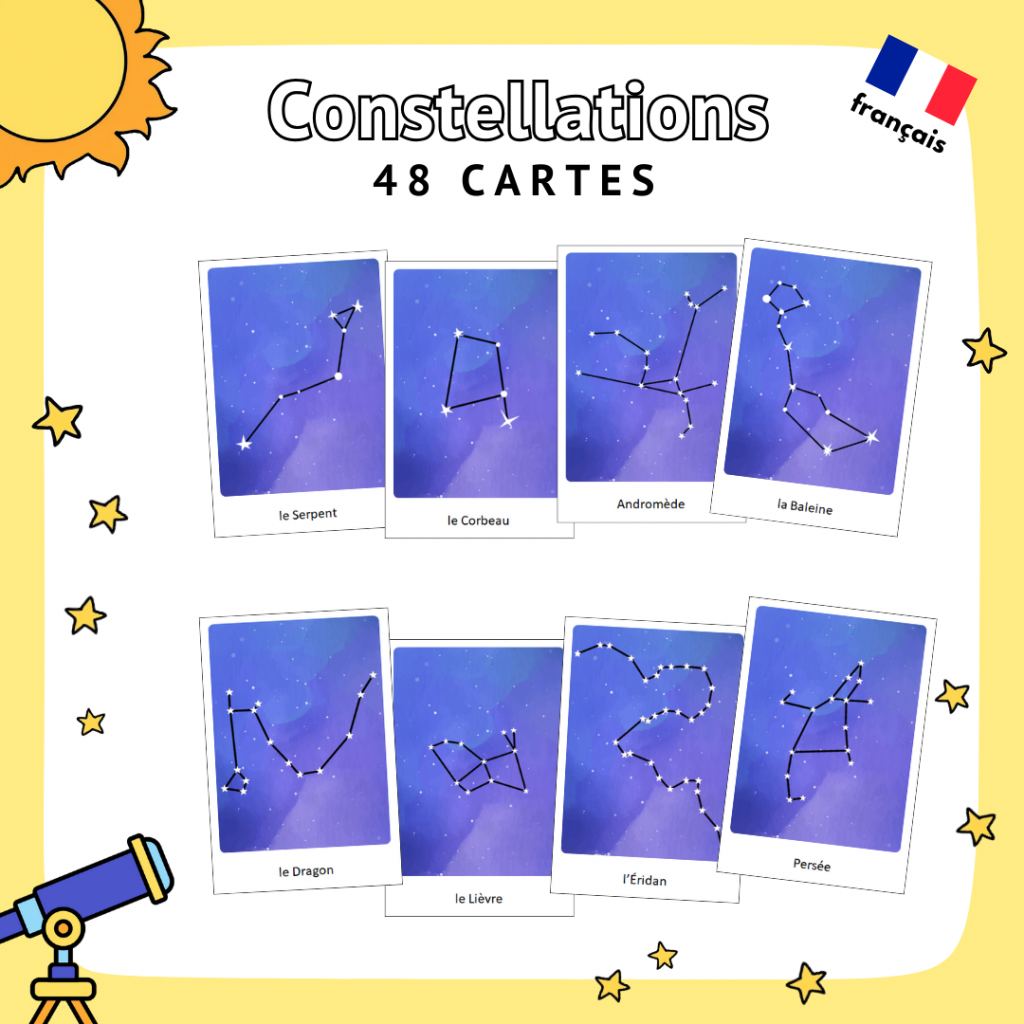 Cartes des constellations du ciel : 48 cartes d'astronomie pour ...