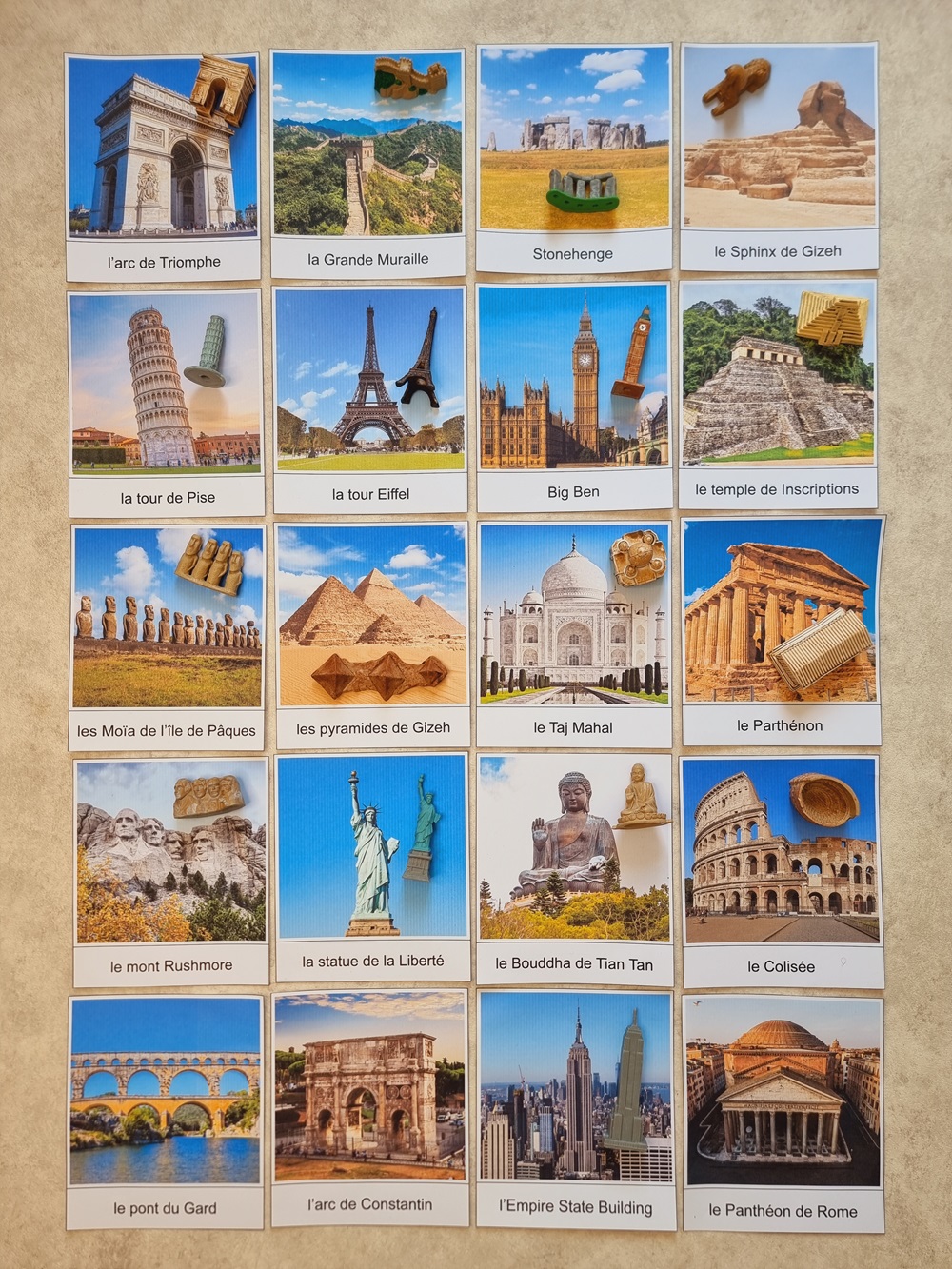 Cartes des monuments du monde à imprimer : 27 monuments célèbres pour ...