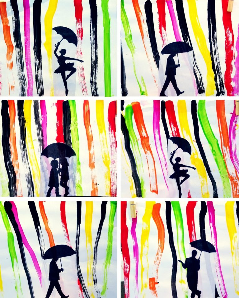 Activité arts plastiques en maternelle – Lignes verticales à la manière ...