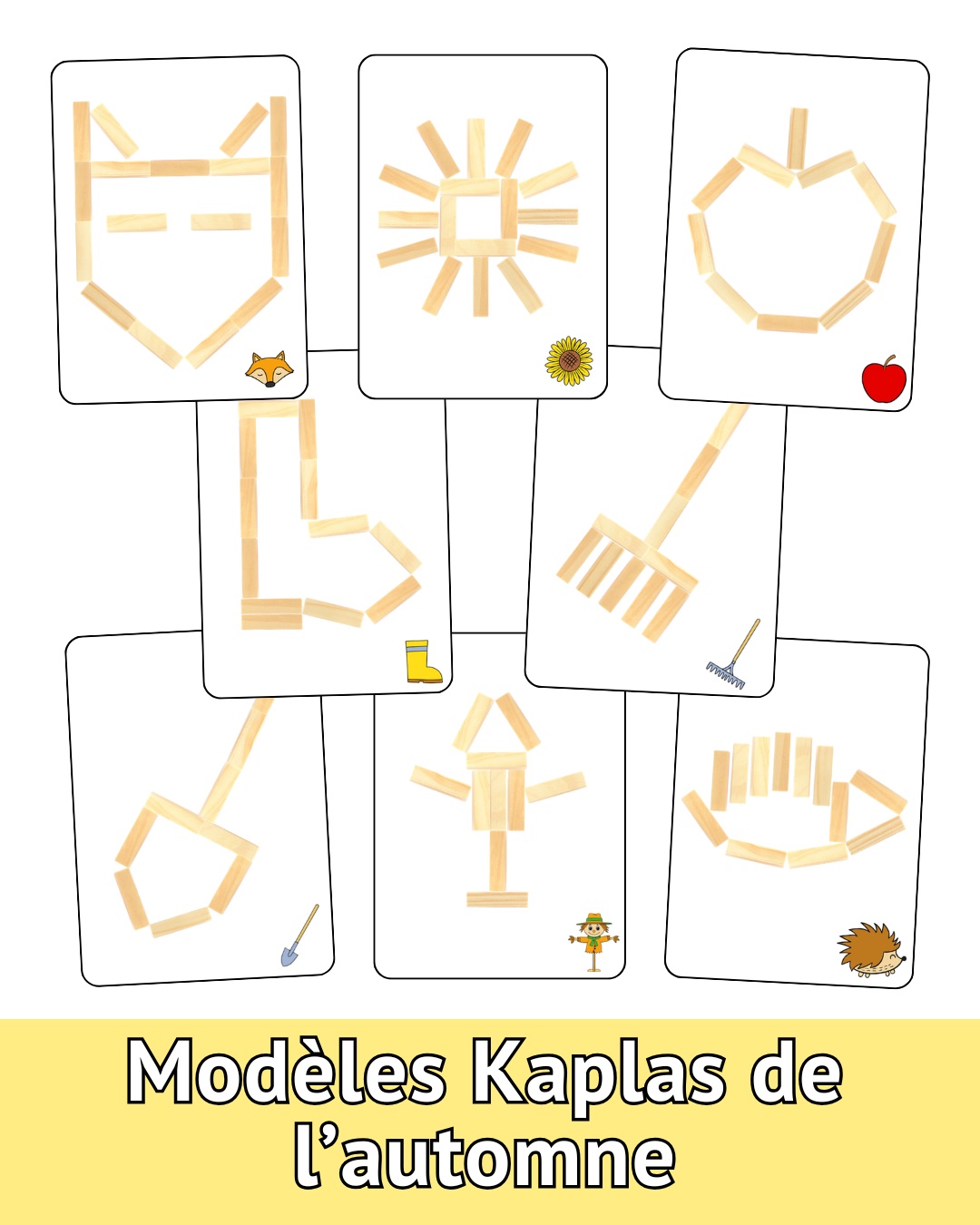 Modèles de Kaplas sur le thème de l’automne à télécharger gratuitement